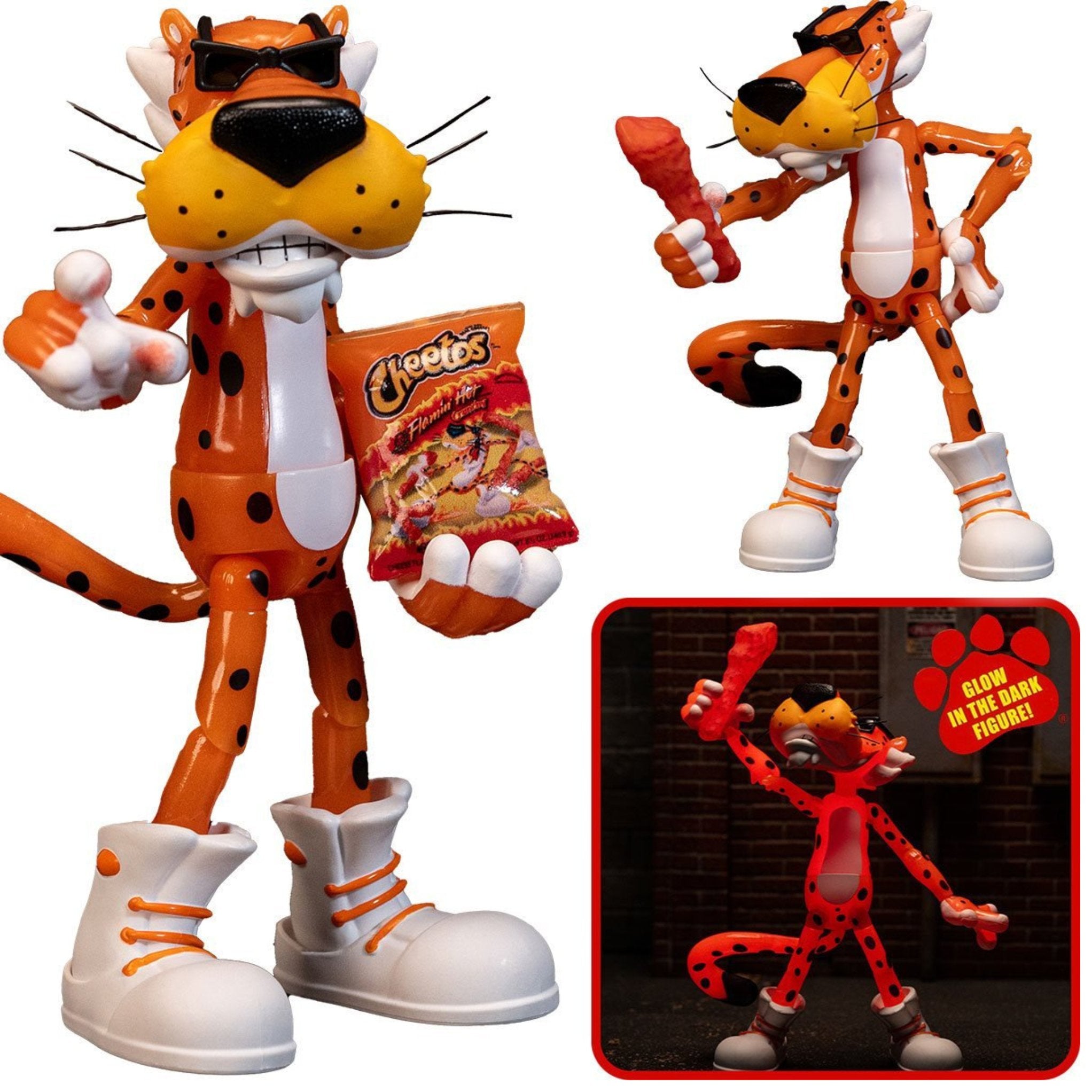 Cheetos Glow-in-the-Dark Flamin' Hot Chester Cheetah — Nerdzoic Toy Store