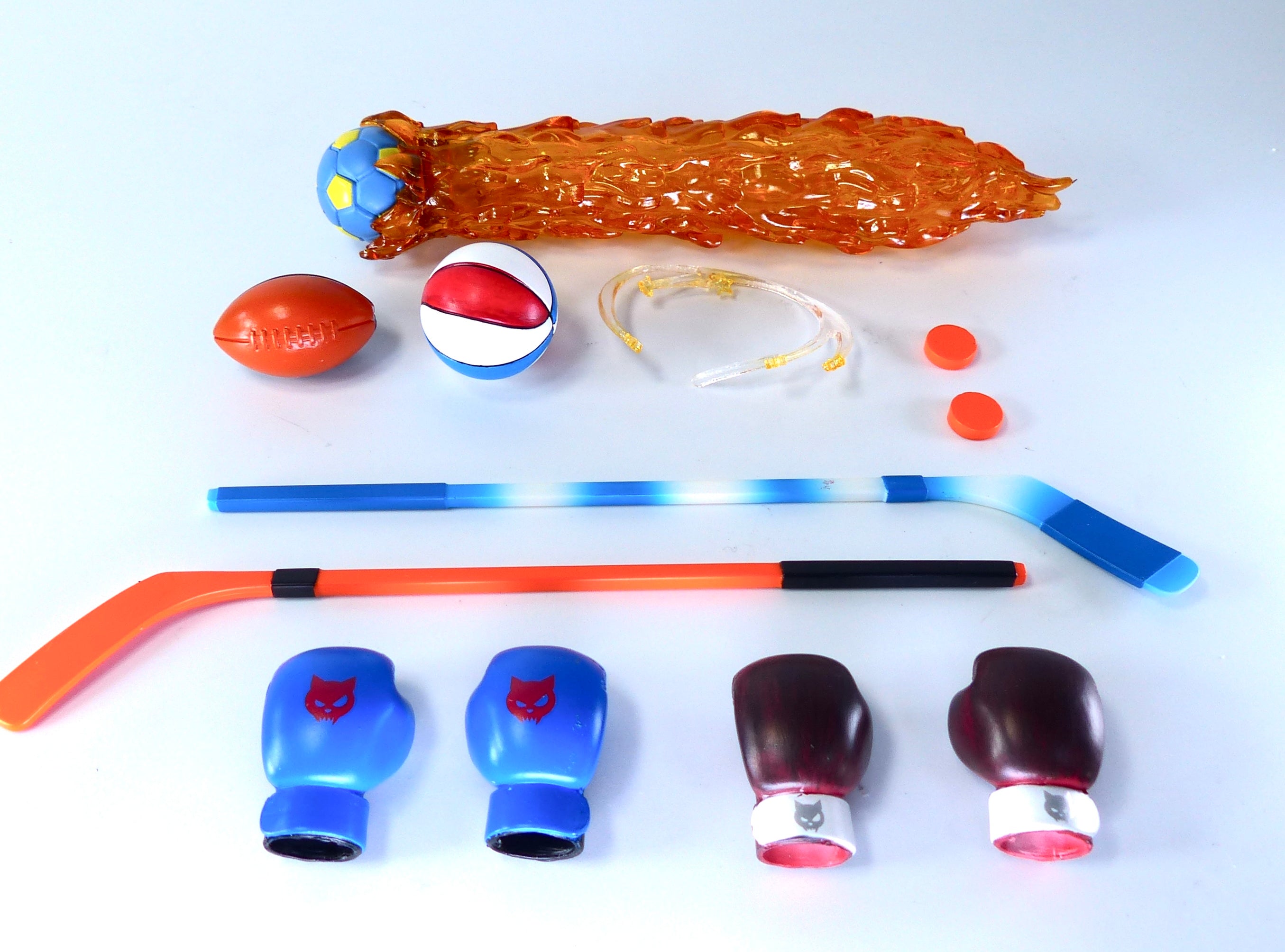 Super Action Stuff Action Figure Accessory Set (Set B Cats with Knives ...