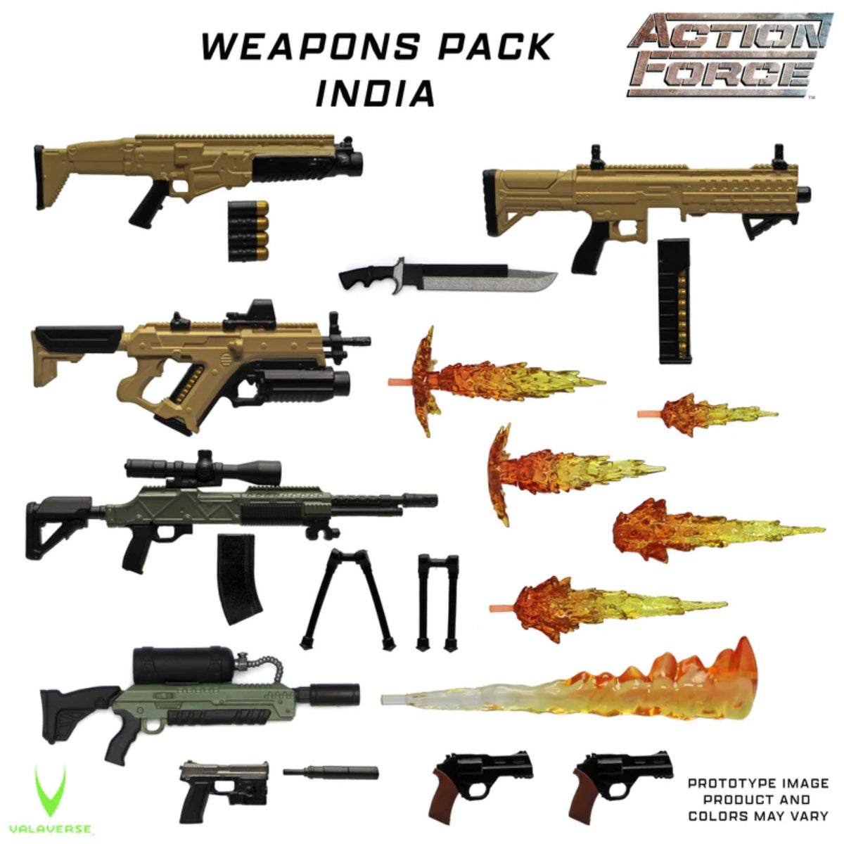 Action Force Weapons Pack India — Nerdzoic Toy Store