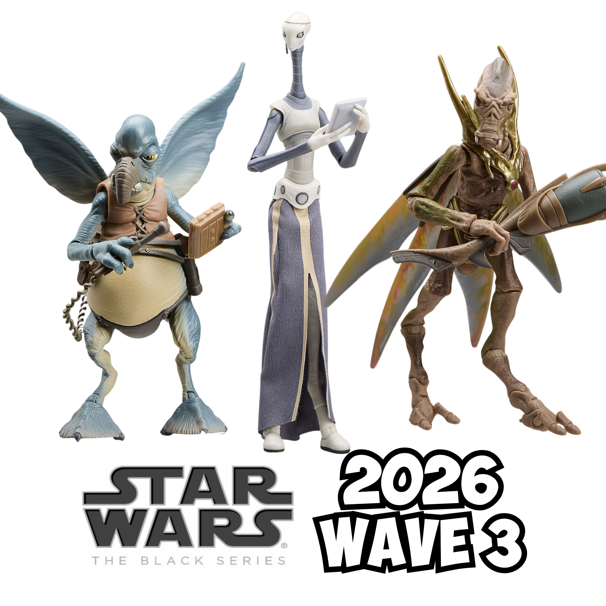 Star Wars Black Series 2026 Wave 3 SET OF 3 – Nerdzoic Toy Store