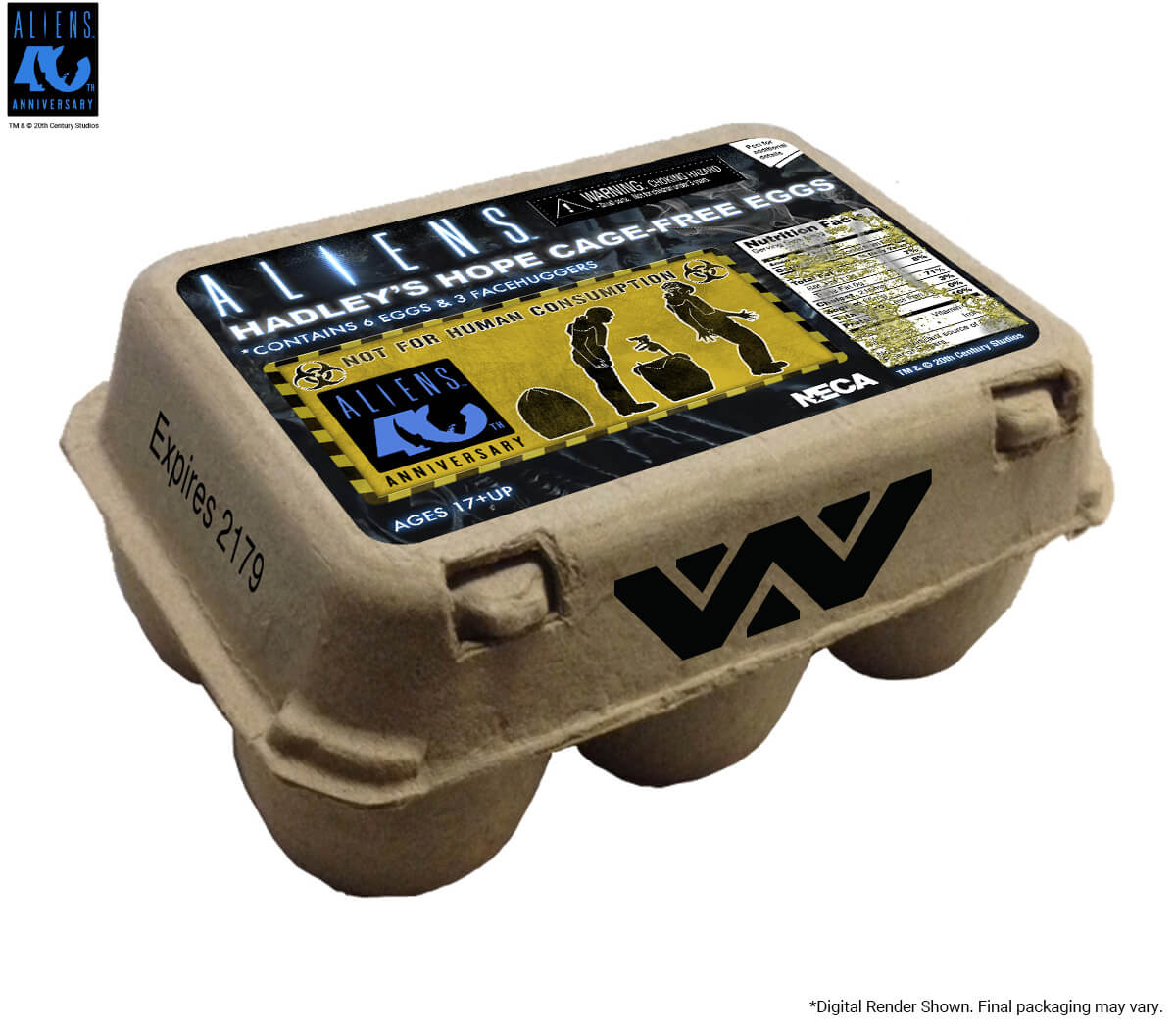 NECA Aliens 40th Anniversary Carton of Alien Eggs 6-Pack Accessory Pac ...