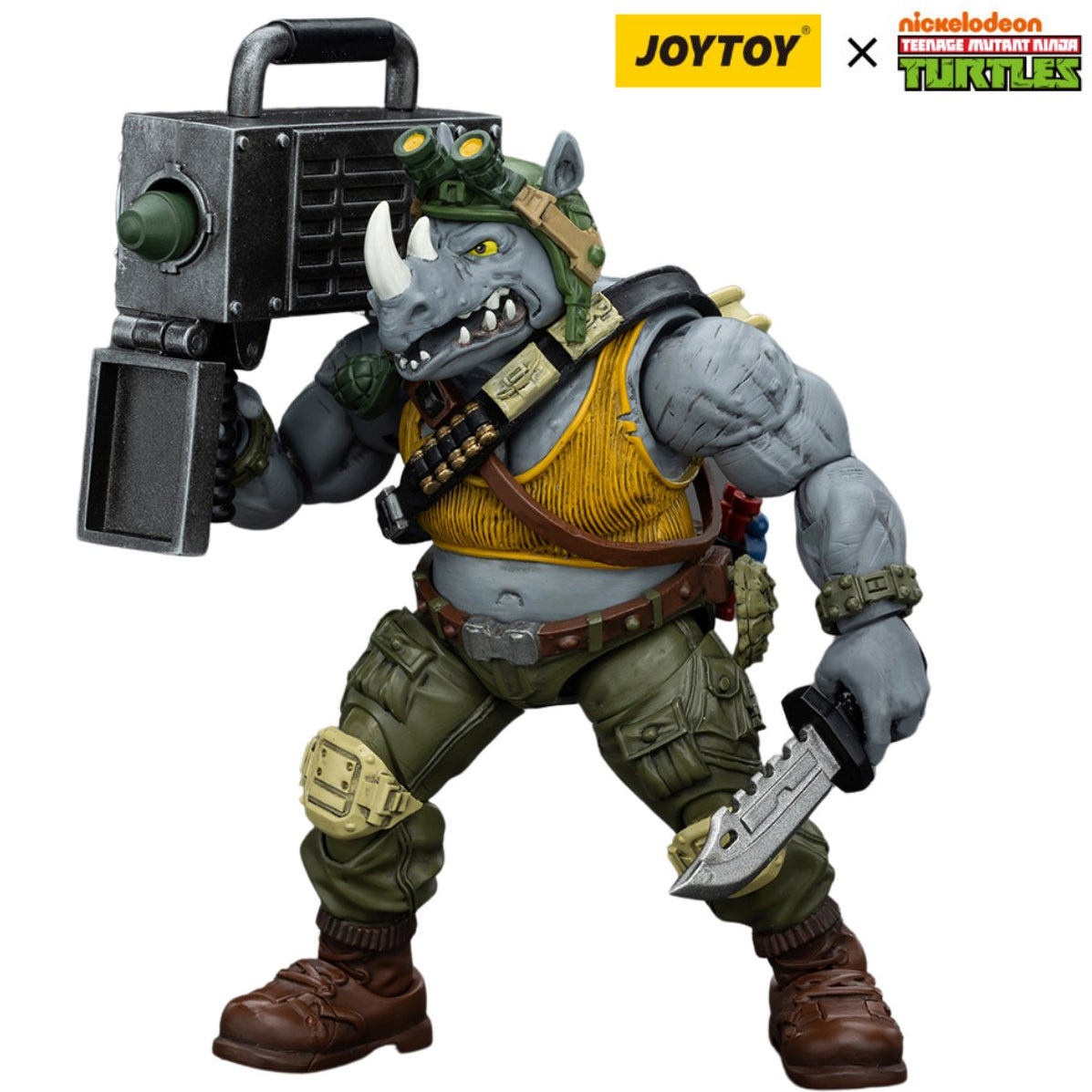 Joy Toy Teenage Mutant Ninja Turtles Rocksteady (1:18 Scale) — Nerdzoic ...