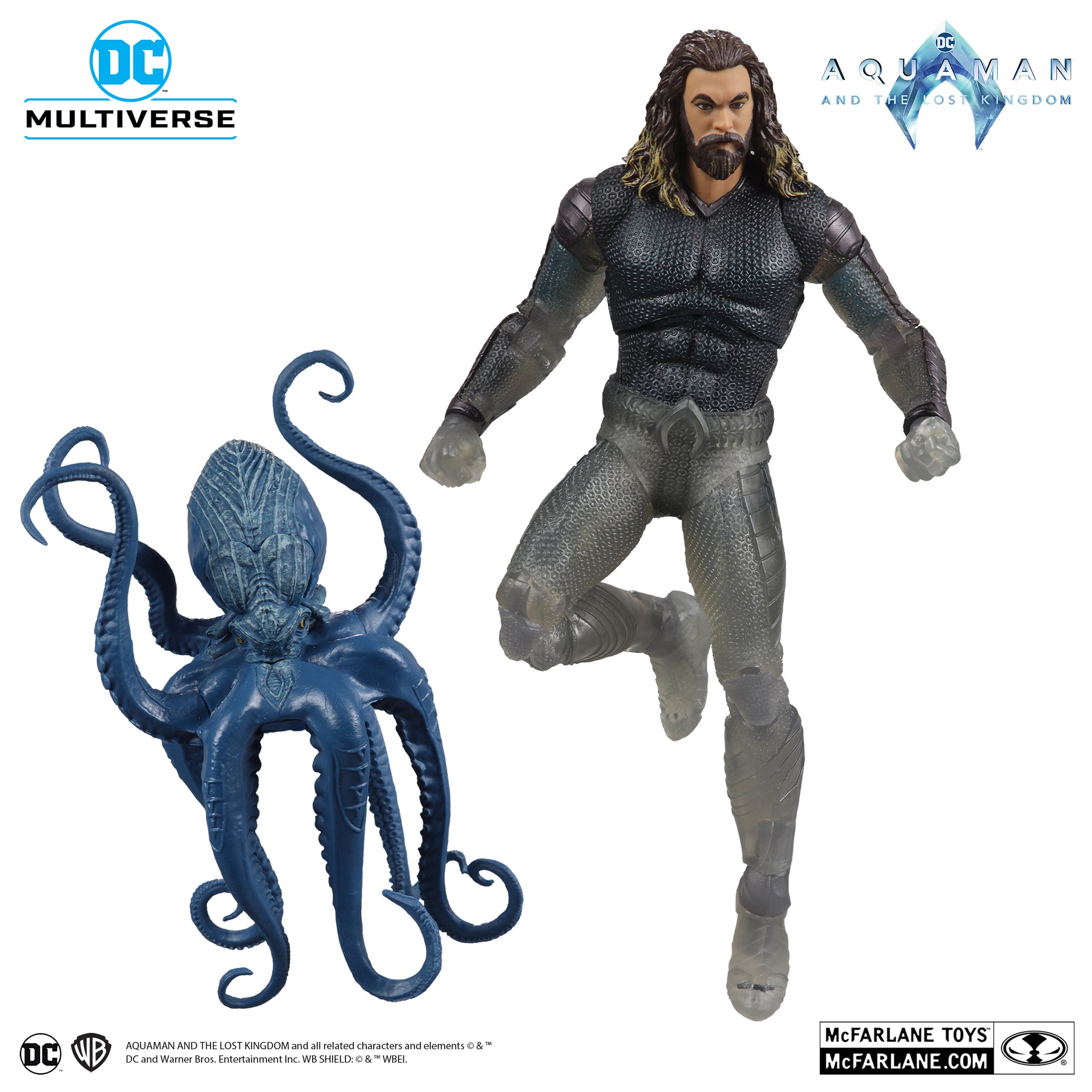 DC Multiverse Exclusive Gold Label Stealth Suit Aquaman & Topo ...