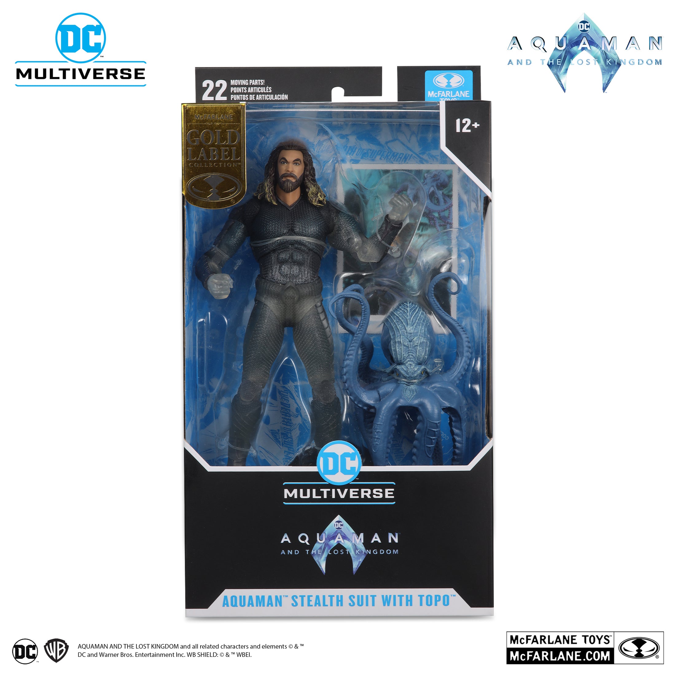 DC Multiverse Exclusive Gold Label Stealth Suit Aquaman & Topo ...