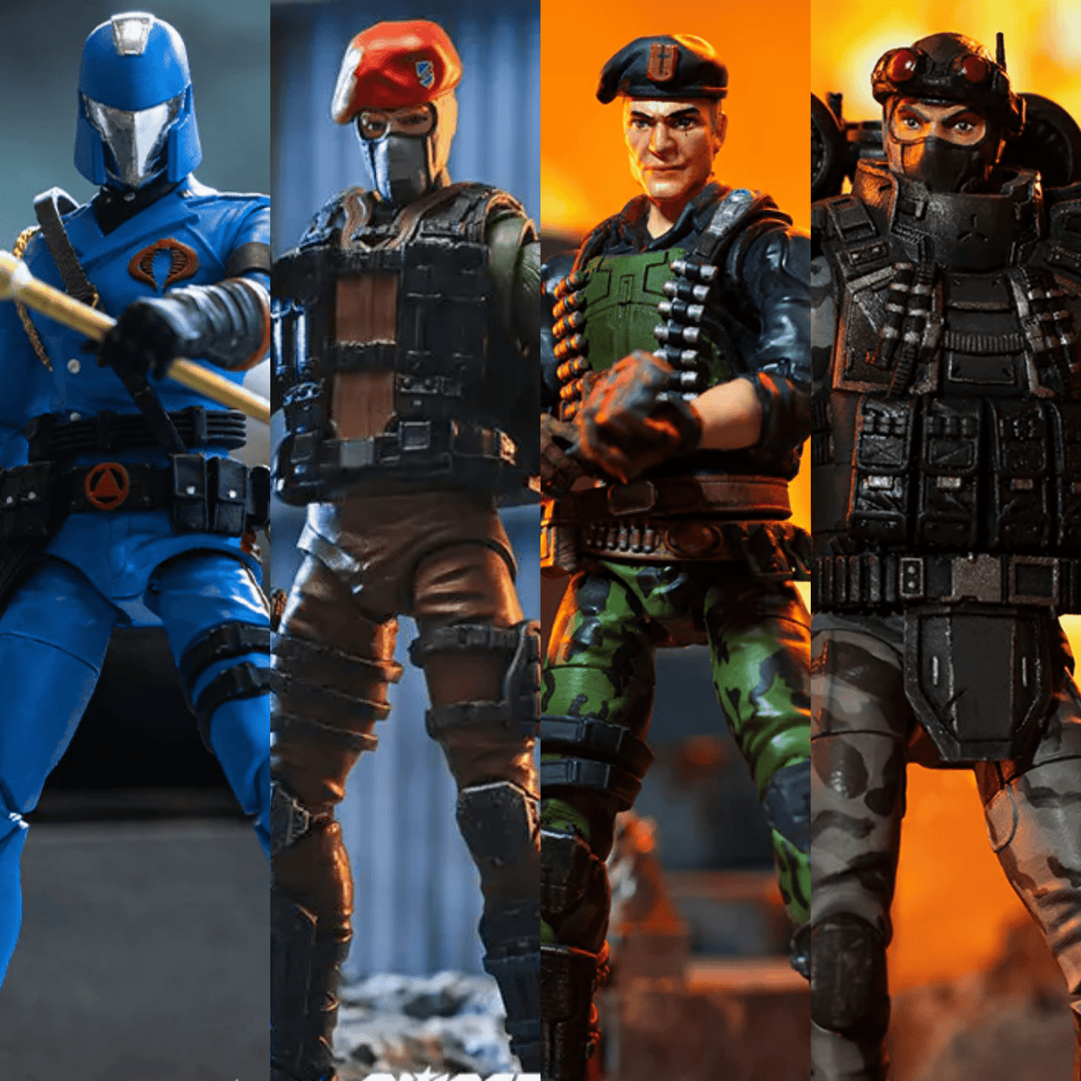 HIYA Exquisite Mini Series G.I. Joe SET OF 4 — Nerdzoic Toy Store