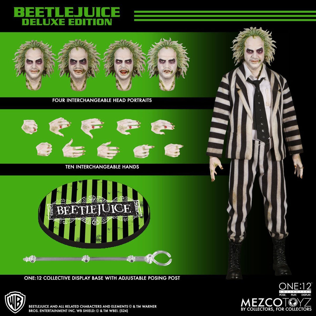 Beetlejuice (1988) Mezco One:12 Collective Deluxe Edition Beetlejuice ...