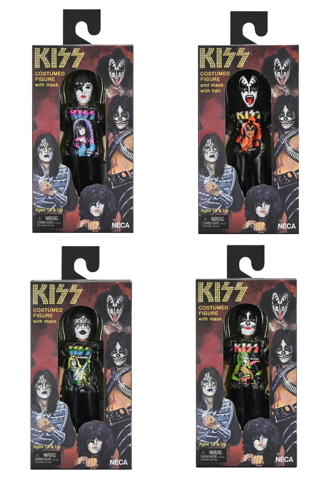 NECA Ben Cooper x KISS Costume Collection Set of 4 (6" Clothed Figures – Nerdzoic Toy Store