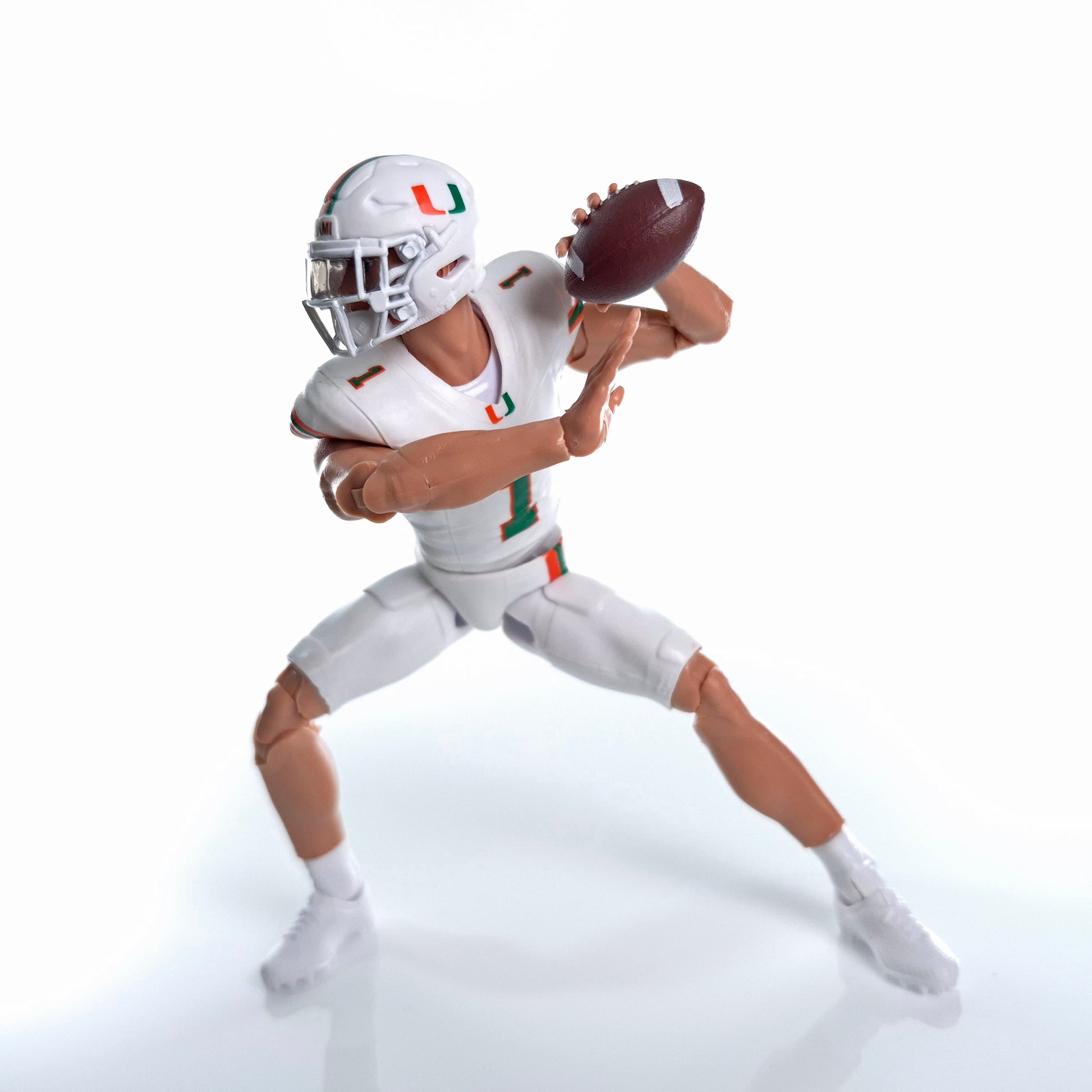 Collegiate Legends Miami Hurricanes #1 Walk-On Player (Light Skin ...