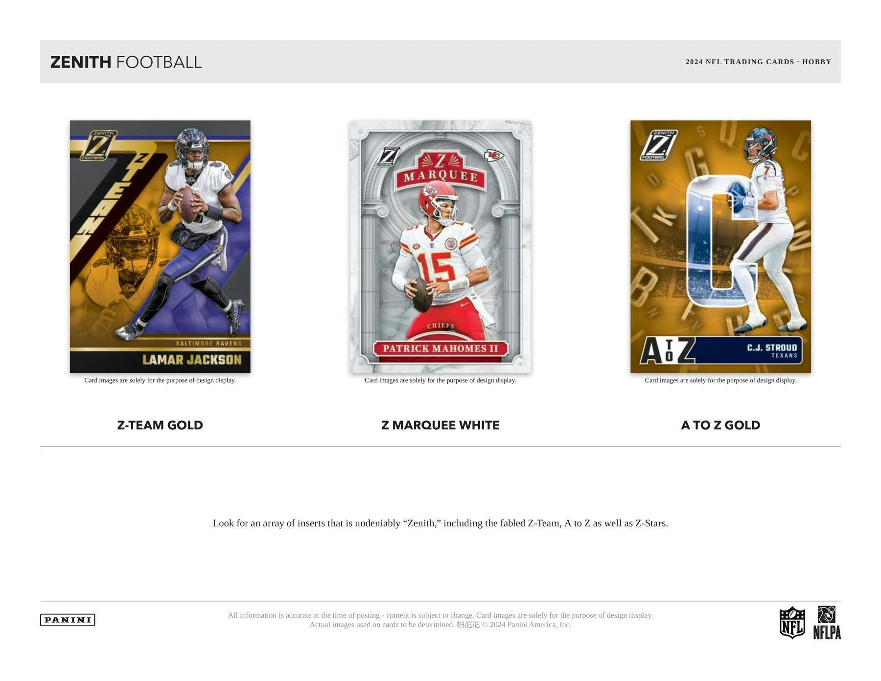 2024 Panini Zenith Football Hobby Box – Nerdzoic Toy Store