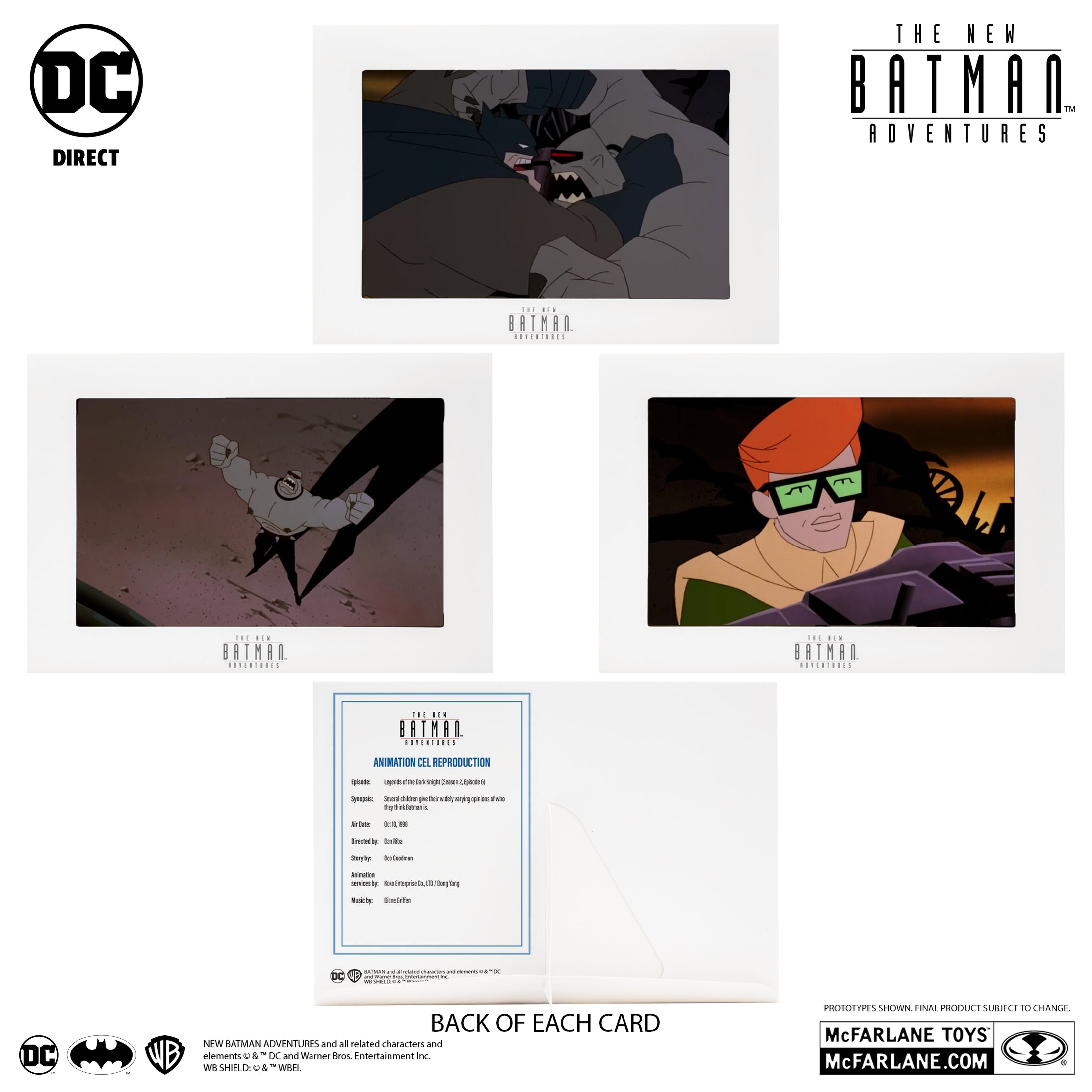 DC Direct New Batman Adventures Batman, Mutant Leader & Robin 3-Pack ...
