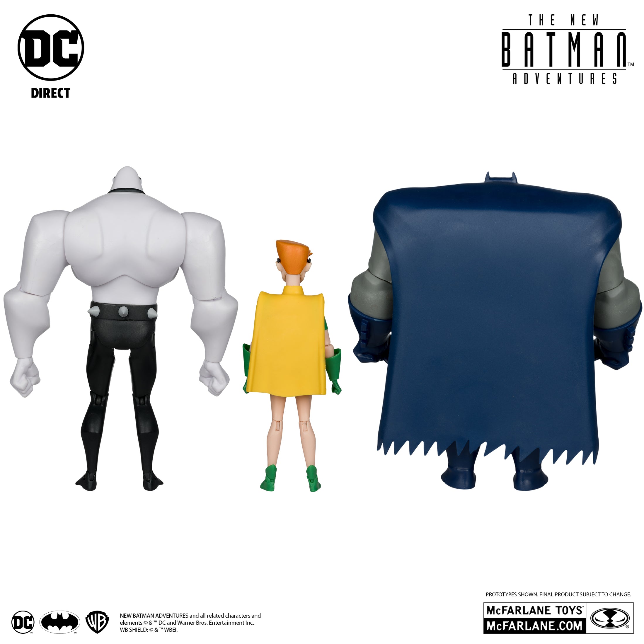 DC Direct New Batman Adventures Batman, Mutant Leader & Robin 3-Pack ...