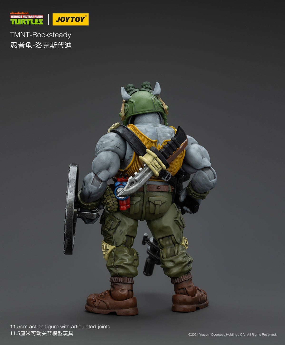 Joy Toy Teenage Mutant Ninja Turtles Rocksteady (1:18 Scale) — Nerdzoic ...