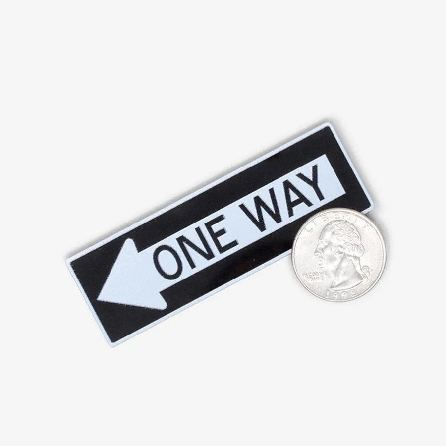 Mini Materials 1:12 Scale One Way Sign — Nerdzoic Toy Store