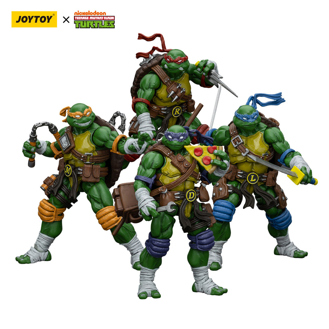 Joy Toy Teenage Mutant Ninja Turtles 1:18 Scale COMPLETE SET OF 4 TURT ...