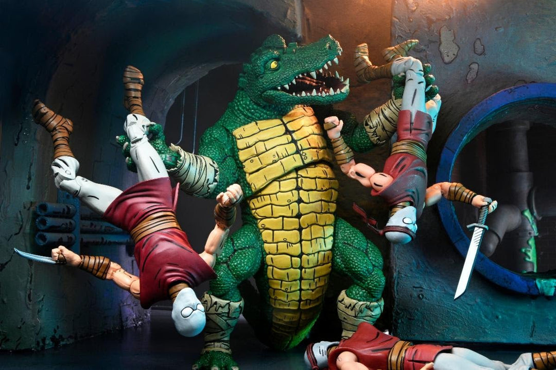 NECA Teenage Mutant Ninja Turtles Deluxe Leatherhead (Mirage Comics ...