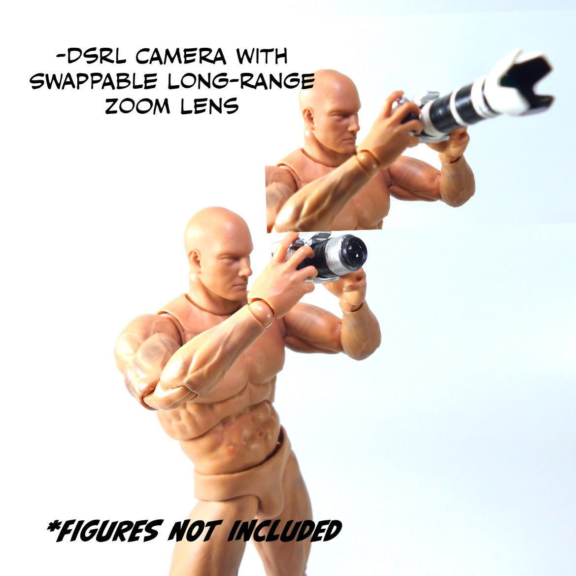 Super Action Stuff Action Figure Accessory Set (Set B Cats with Knives ...