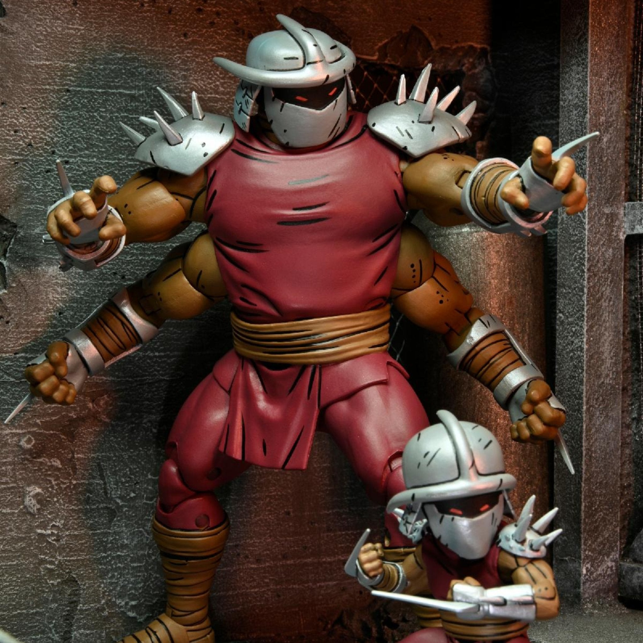NECA Teenage Mutant Ninja Turtles Ultimate Deluxe Shredder Clone & Min ...
