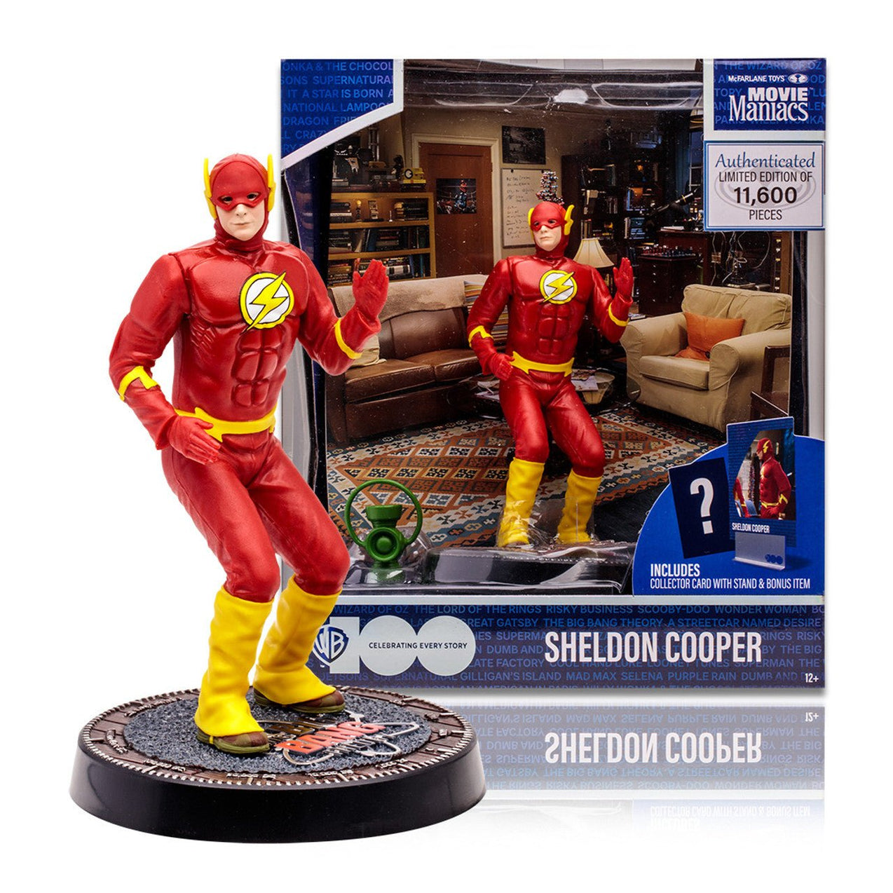 McFarlane Movie Maniacs WB 100: Sheldon Cooper as The Flash (Big Bang ...